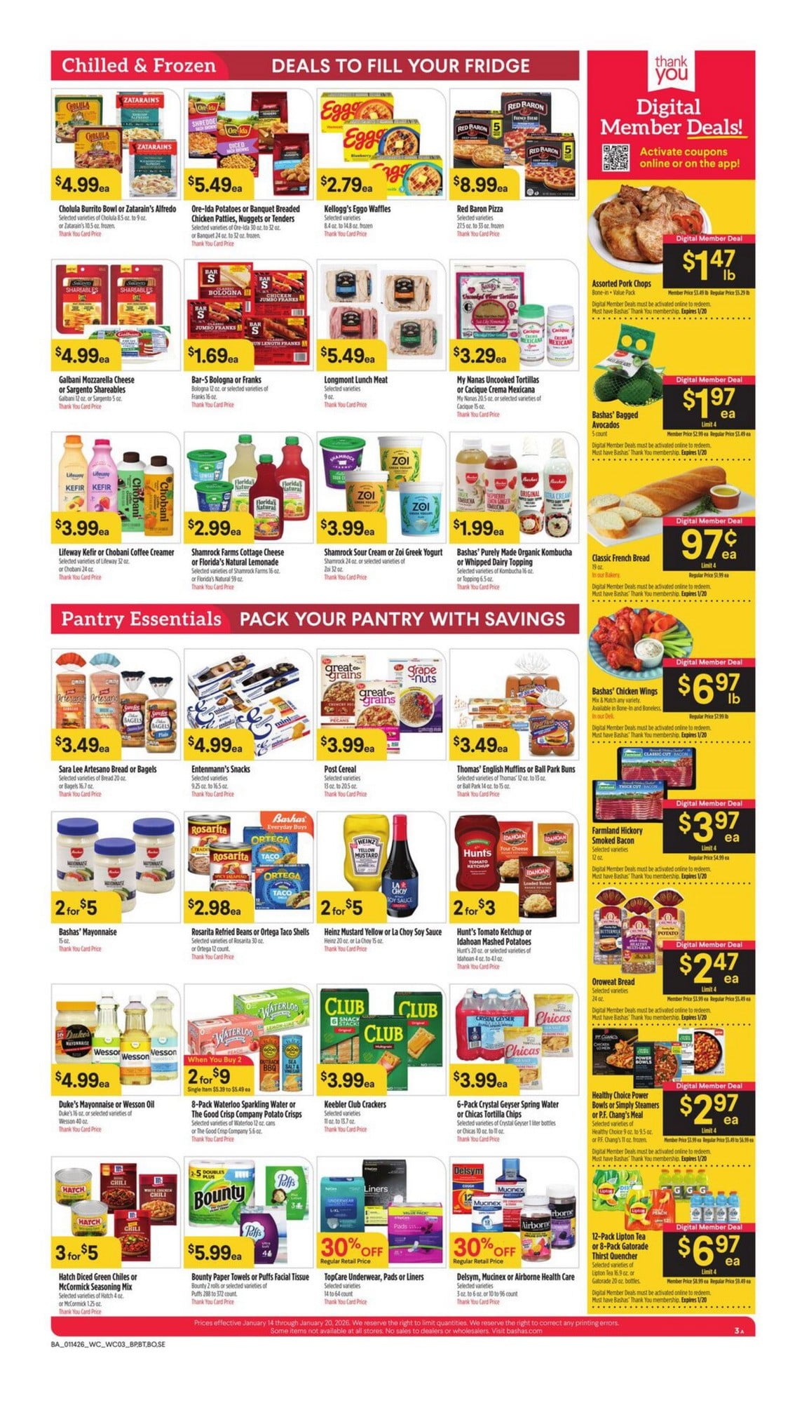 Bashas Weekly Ad Jan 16 – Jan 20, 2026