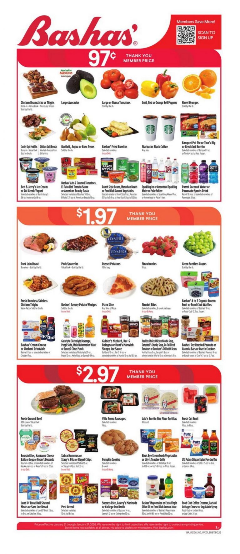 Bashas Weekly Ad Jan 21 – Jan 27, 2026