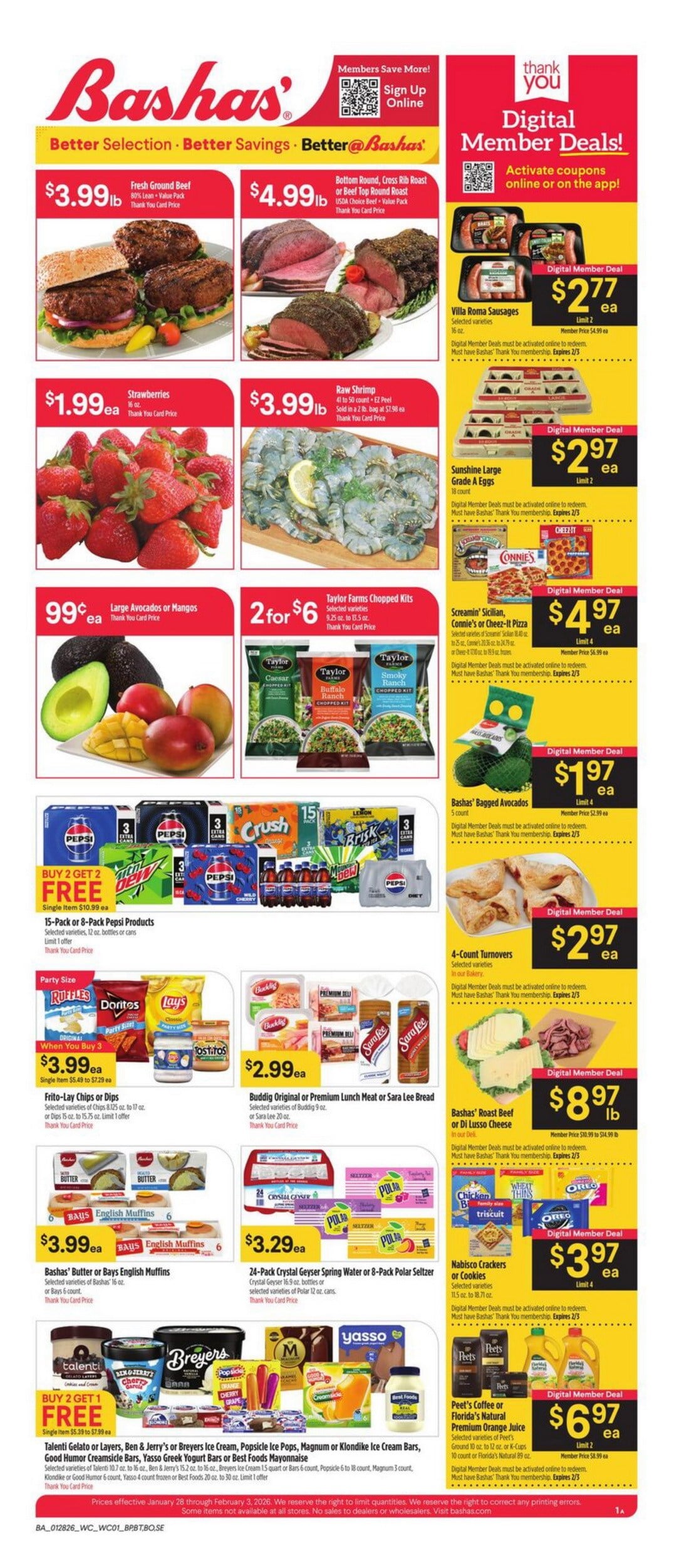 Bashas Weekly Ad Jan 28 – Feb 03, 2026