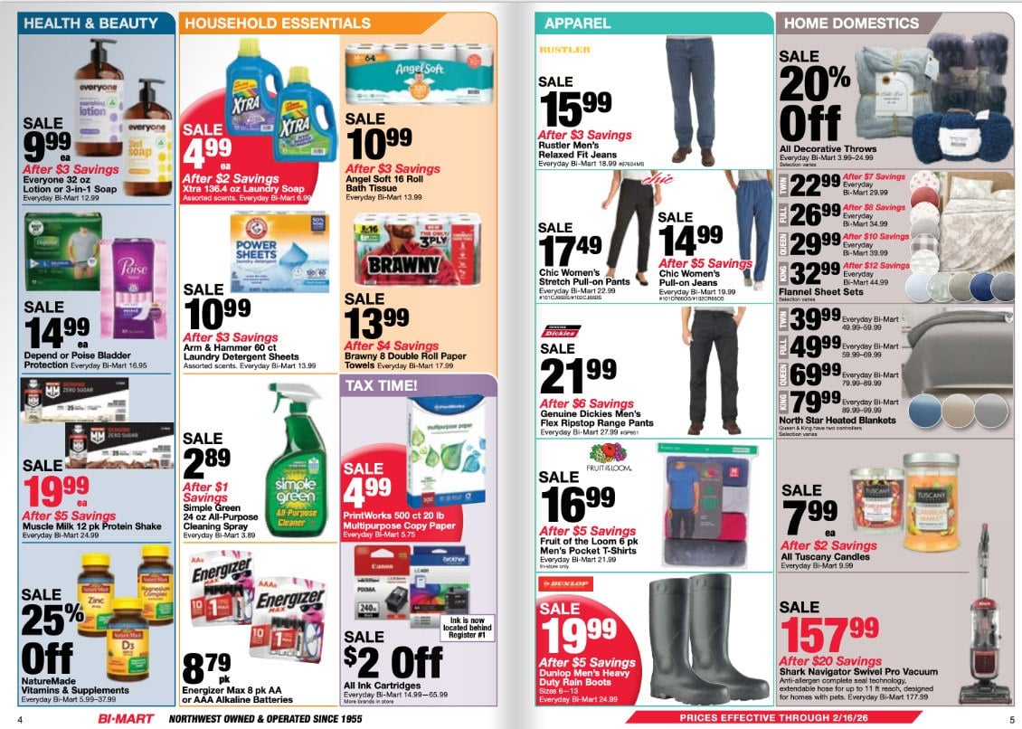 Bi-Mart Weekly Ad Jan 27 – Feb 16, 2026 (Valentine's Day Promotion ...