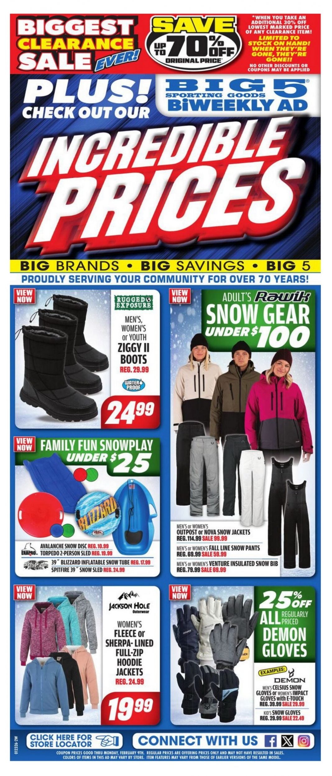 Big 5 Sporting Goods Weekly Ad Jan 23 – Feb 09, 2026