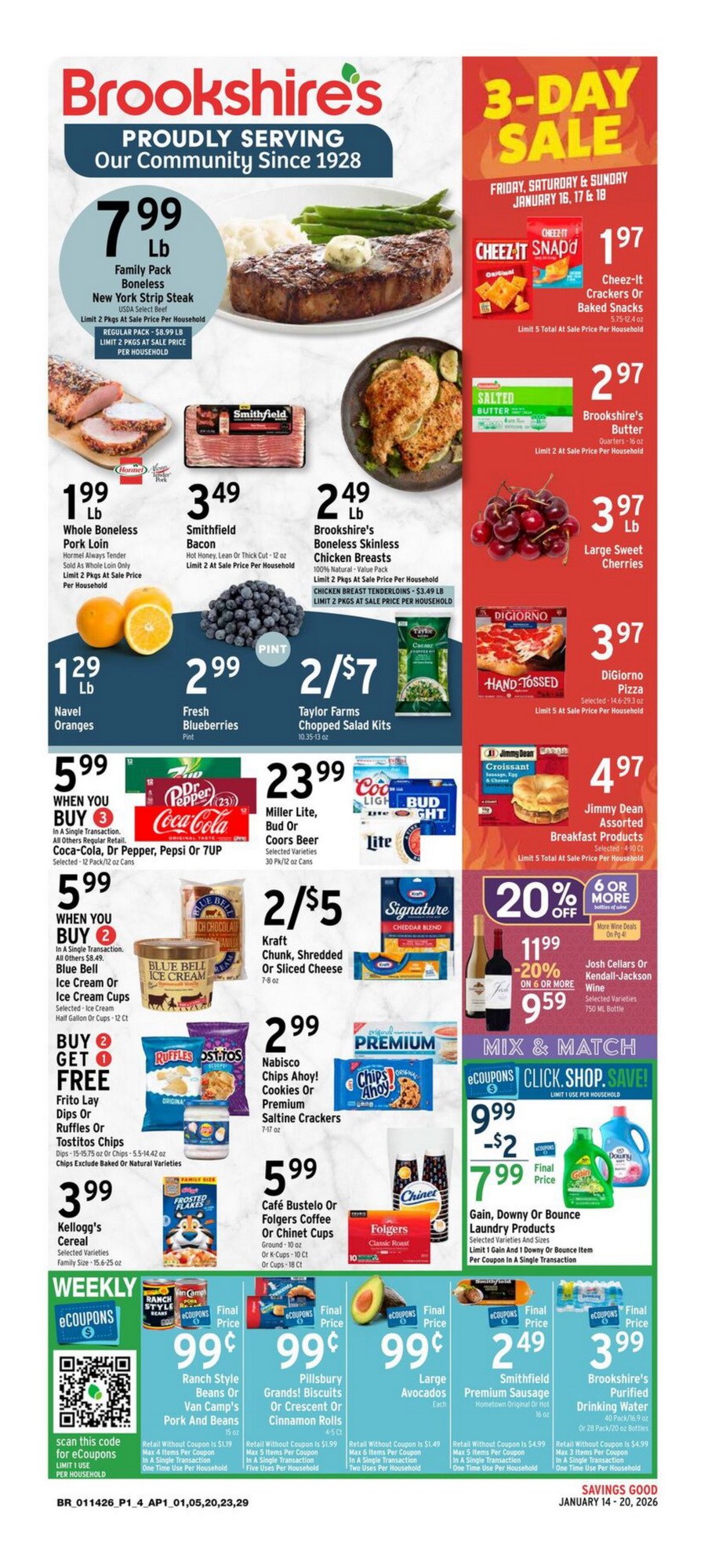 Brookshire's Weekly Ad Jan 16 – Jan 20, 2026