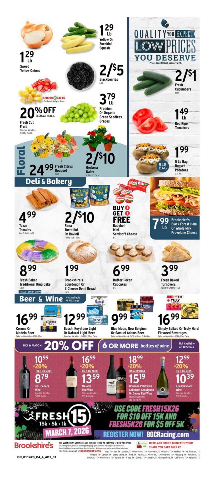 Brookshire's Weekly Ad Jan 16 – Jan 20, 2026