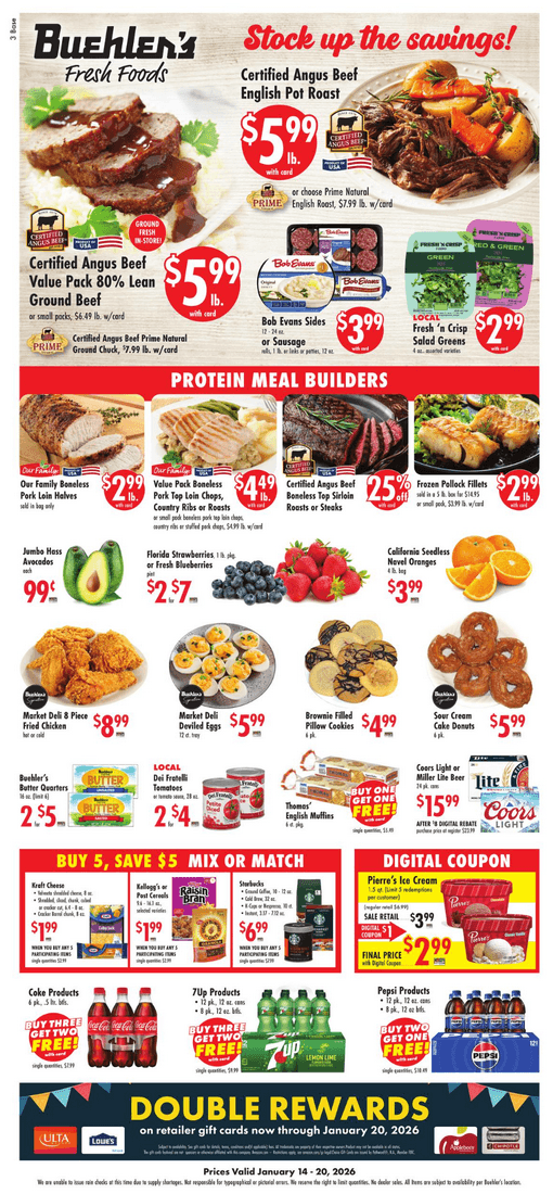 Buehler's Weekly Ad Jan 14 – Jan 20, 2026