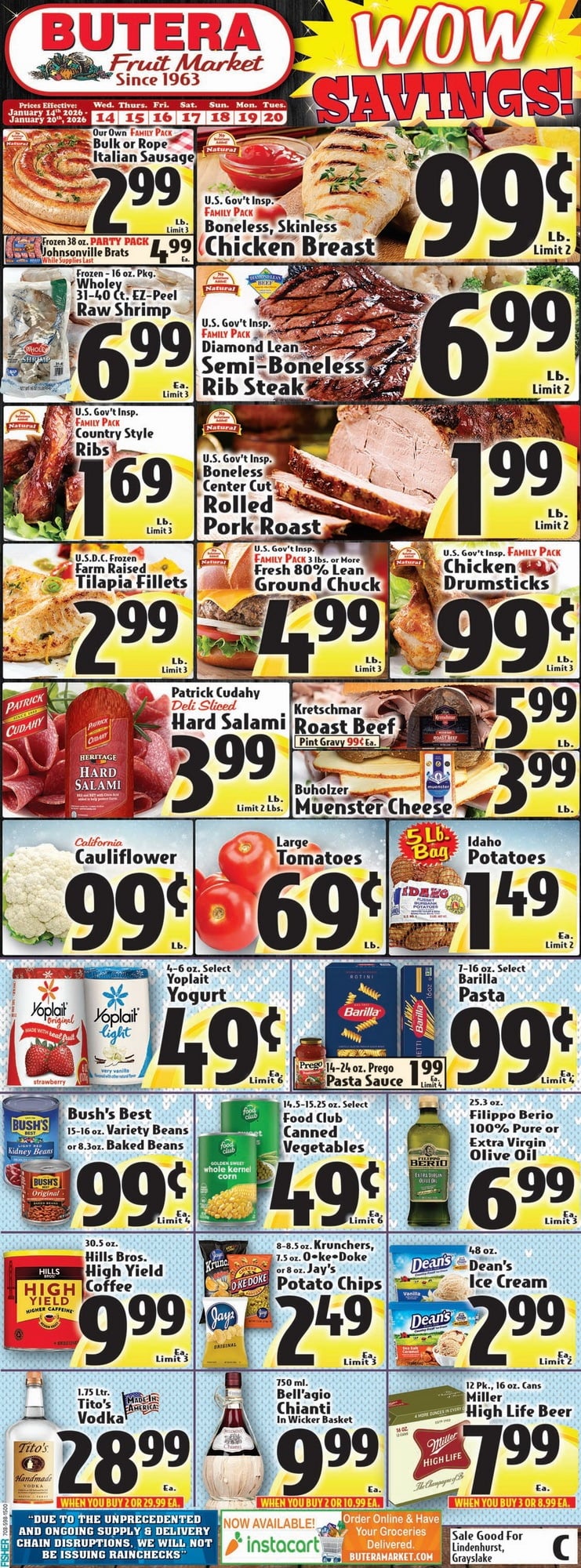 Butera Weekly Ad Jan 14 – Jan 20, 2026