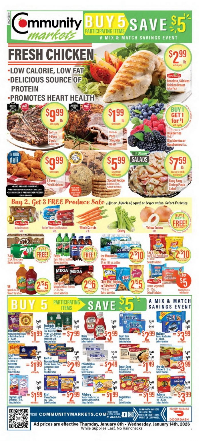 Community Markets Weekly Ad Jan 08 – Jan 14, 2026