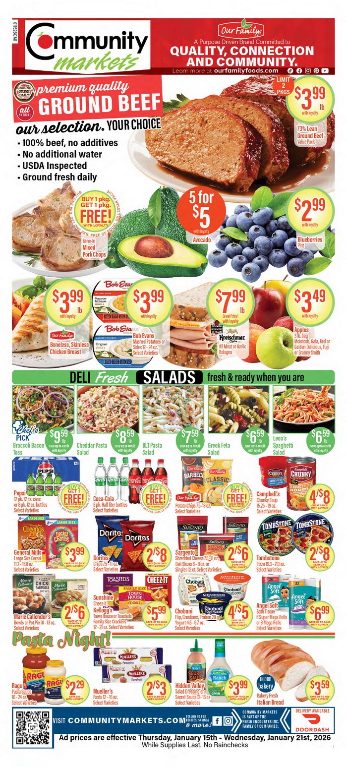 Community Markets Weekly Ad Jan 15 – Jan 21, 2026