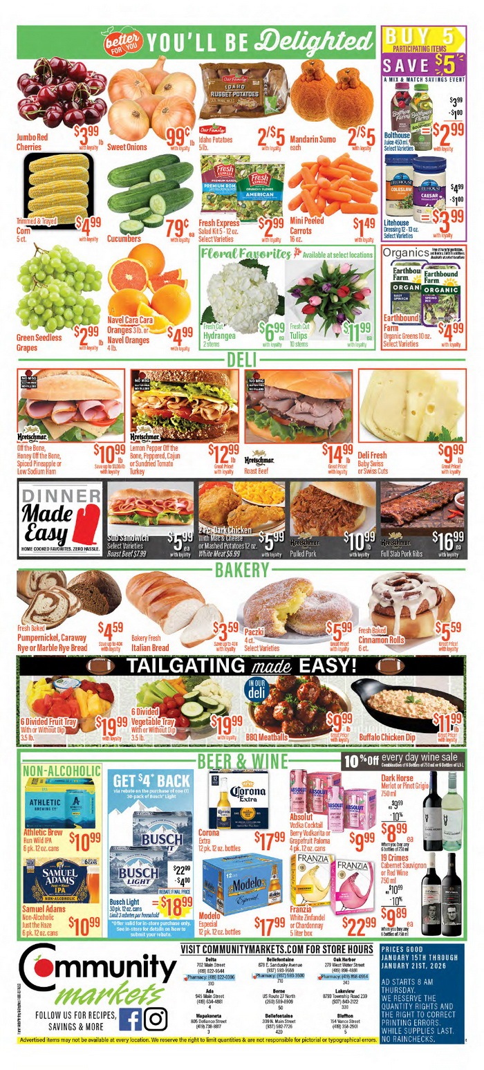 Community Markets Weekly Ad Jan 15 – Jan 21, 2026