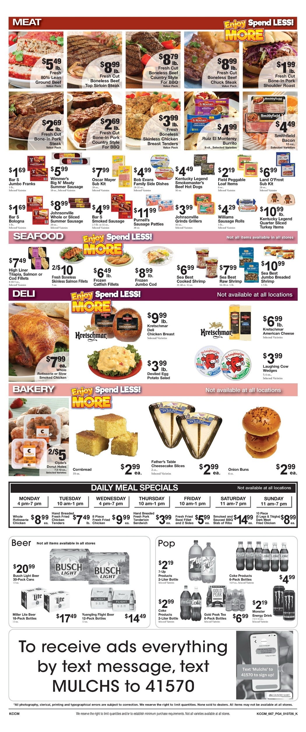 Country Mart Weekly Ad Jan 06 – Jan 12, 2026