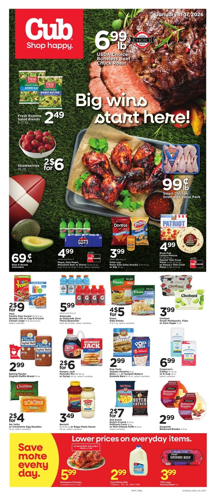 Cub Foods Weekly Ad Jan 11 – Jan 17, 2026