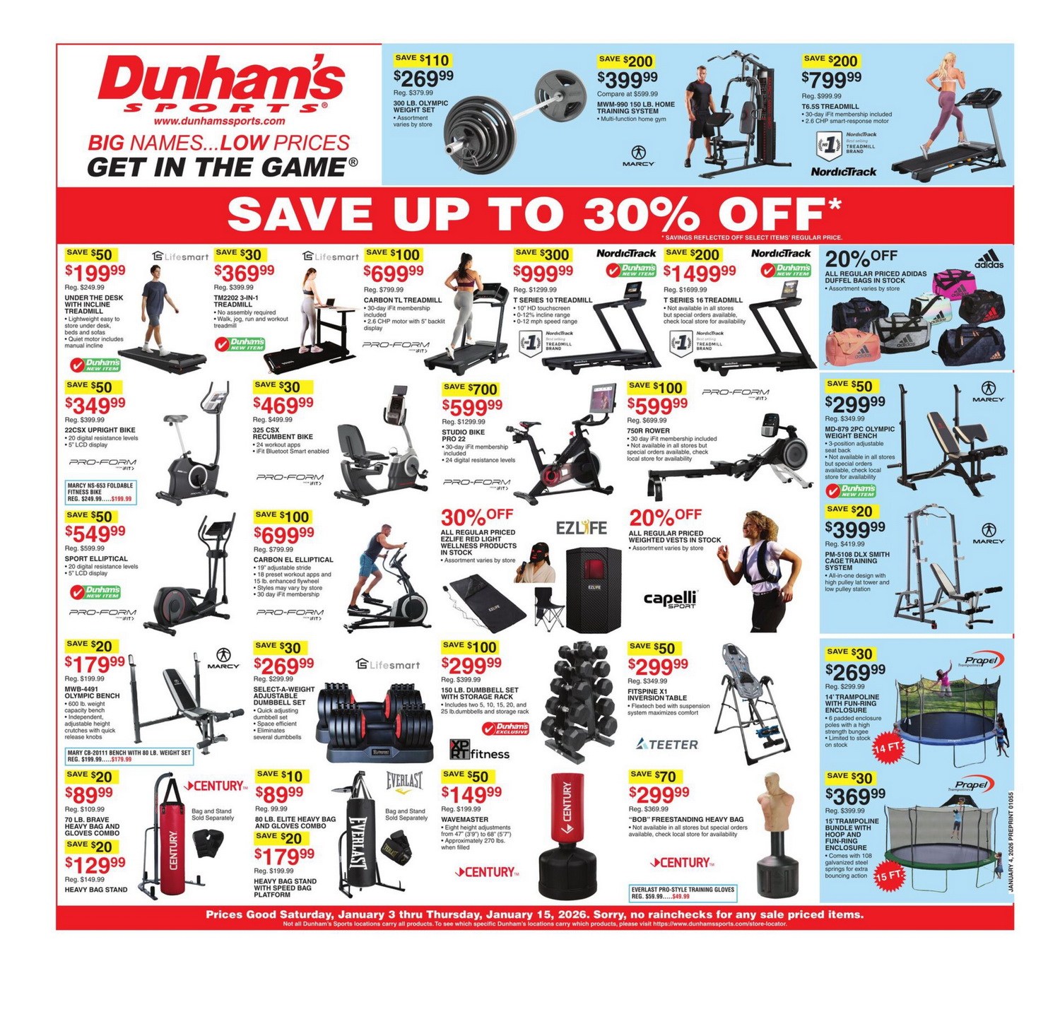 Dunham's Sports Weekly Ad Jan 03 – Jan 15, 2026