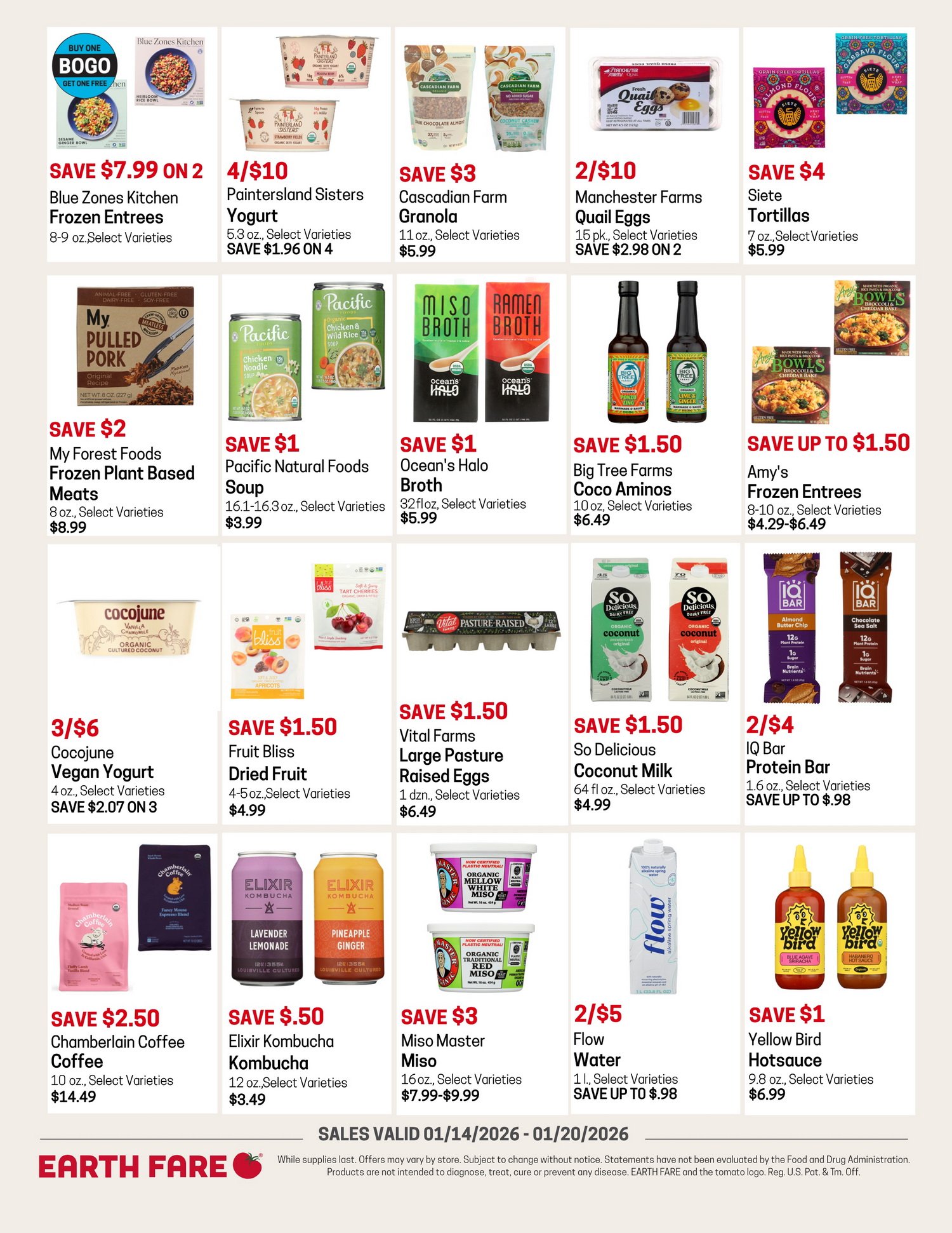 Earth Fare Weekly Ad Jan 16 – Jan 20, 2026