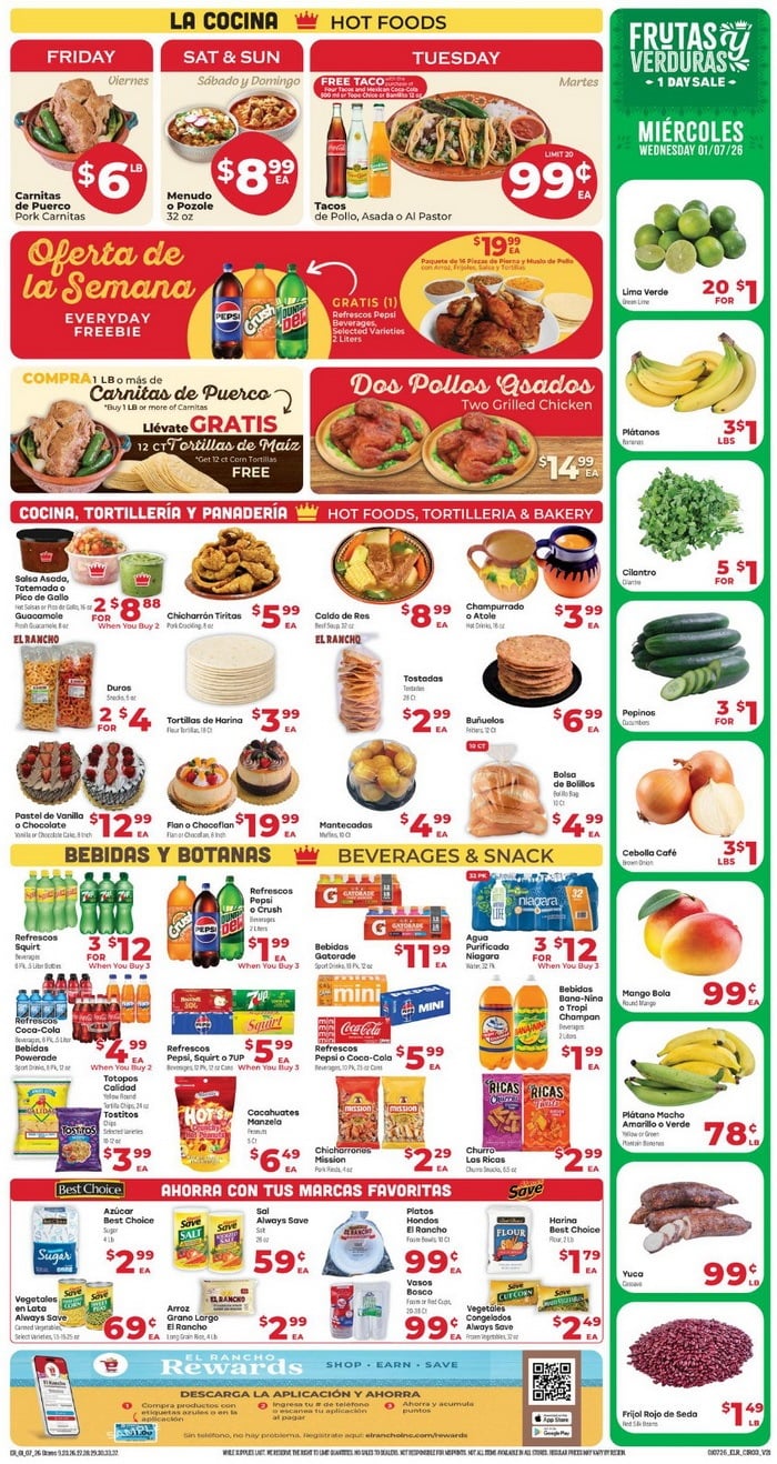 El Rancho Weekly Ad Jan 07 – Jan 13, 2026