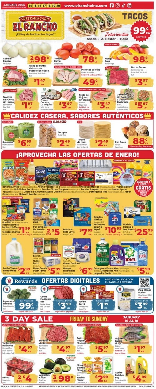 El Rancho Weekly Ad Jan 14 – Jan 20, 2026