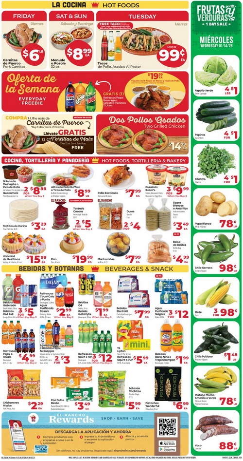 El Rancho Weekly Ad Jan 14 – Jan 20, 2026