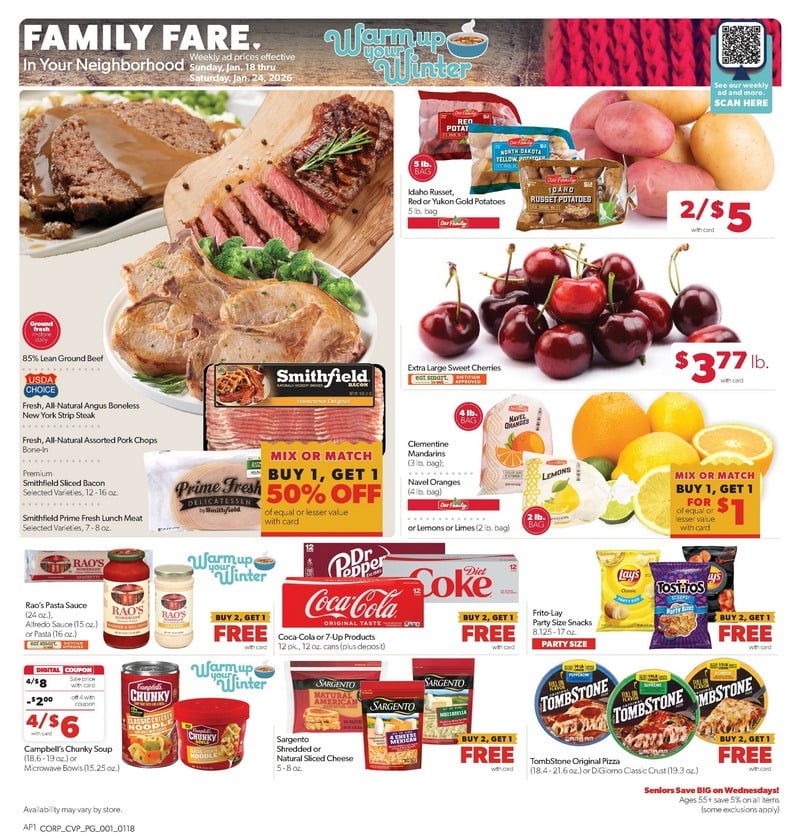 Family Fare Weekly Ad Jan 18 – Jan 24, 2026