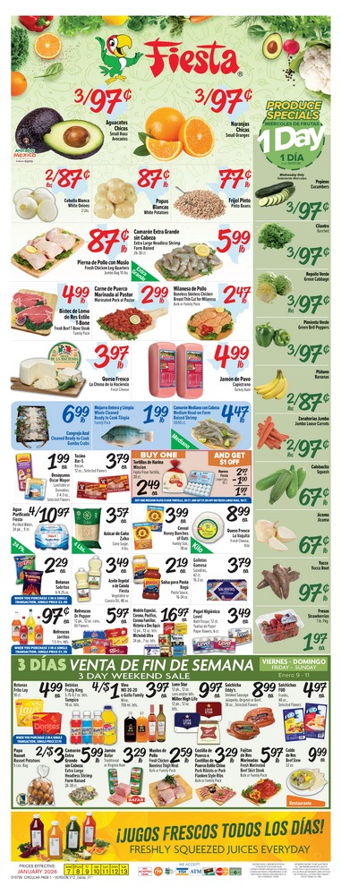 Fiesta Mart Weekly Ad Jan 07 – Jan 13, 2026