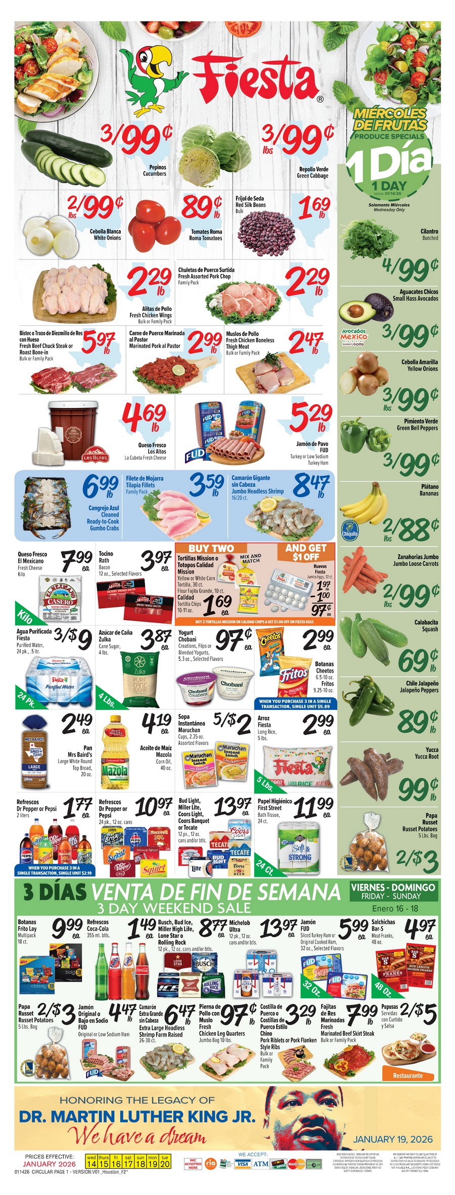 Fiesta Mart Weekly Ad Jan 14 – Jan 20, 2026
