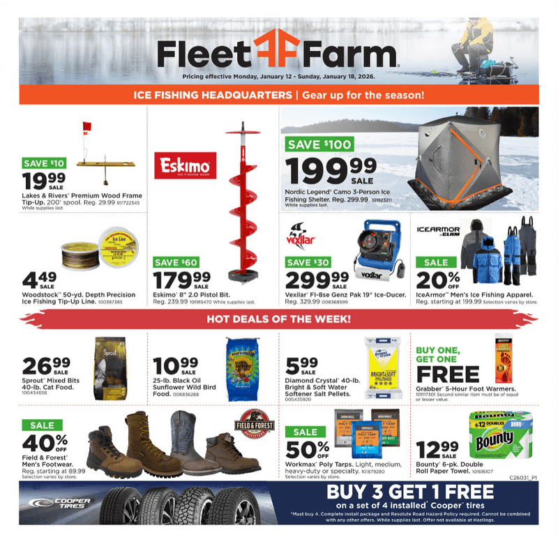 Fleet Farm Weekly Ad Jan 12 – Jan 18, 2026