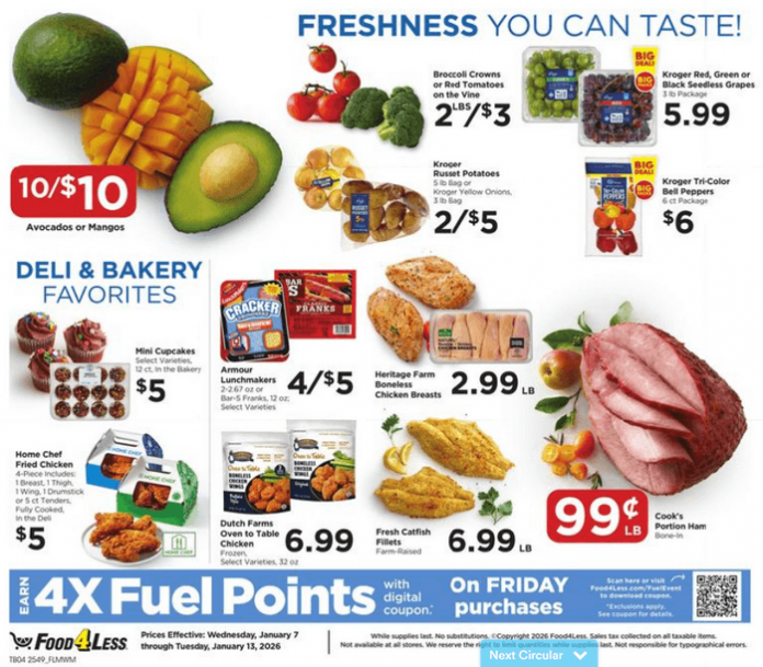 Food 4 Less Weekly Ad Jan 07 – Jan 13, 2026