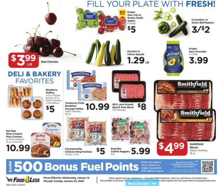 Food 4 Less Weekly Ad Jan 14 – Jan 20, 2026