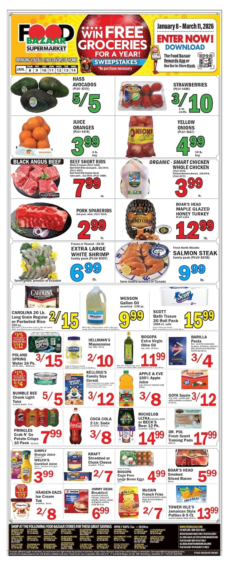 Food Bazaar Weekly Ad Jan 08 – Jan 14, 2026