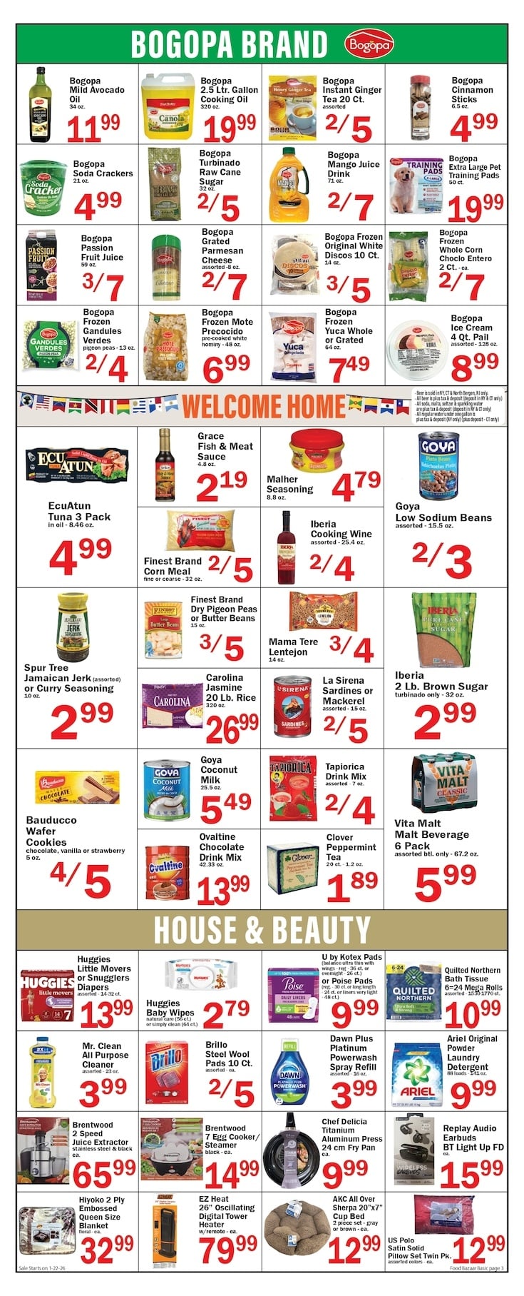 Food Bazaar Weekly Ad Jan 22 – Jan 28, 2026