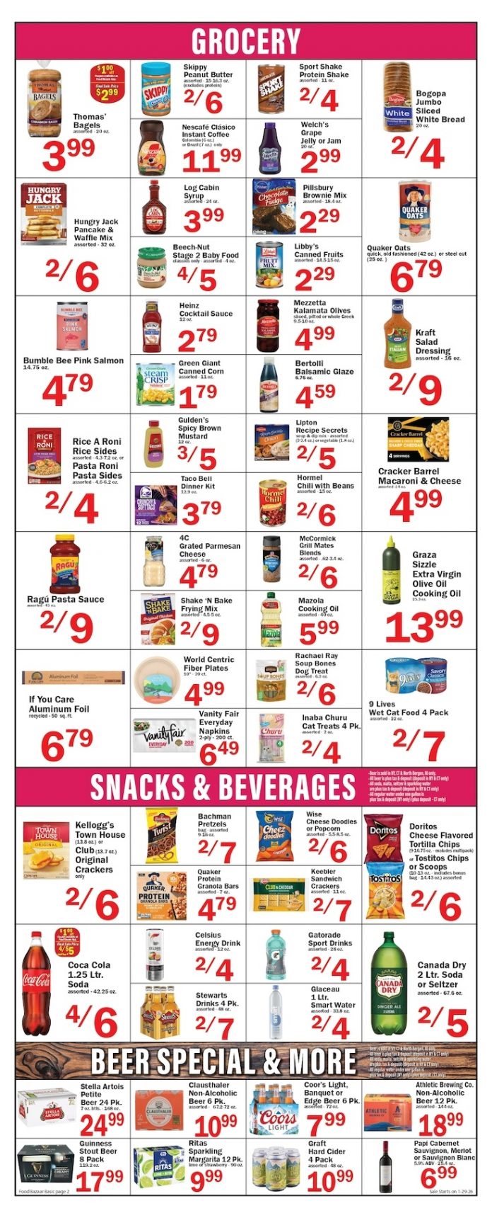 Food Bazaar Weekly Ad Jan 29 – Feb 04, 2026
