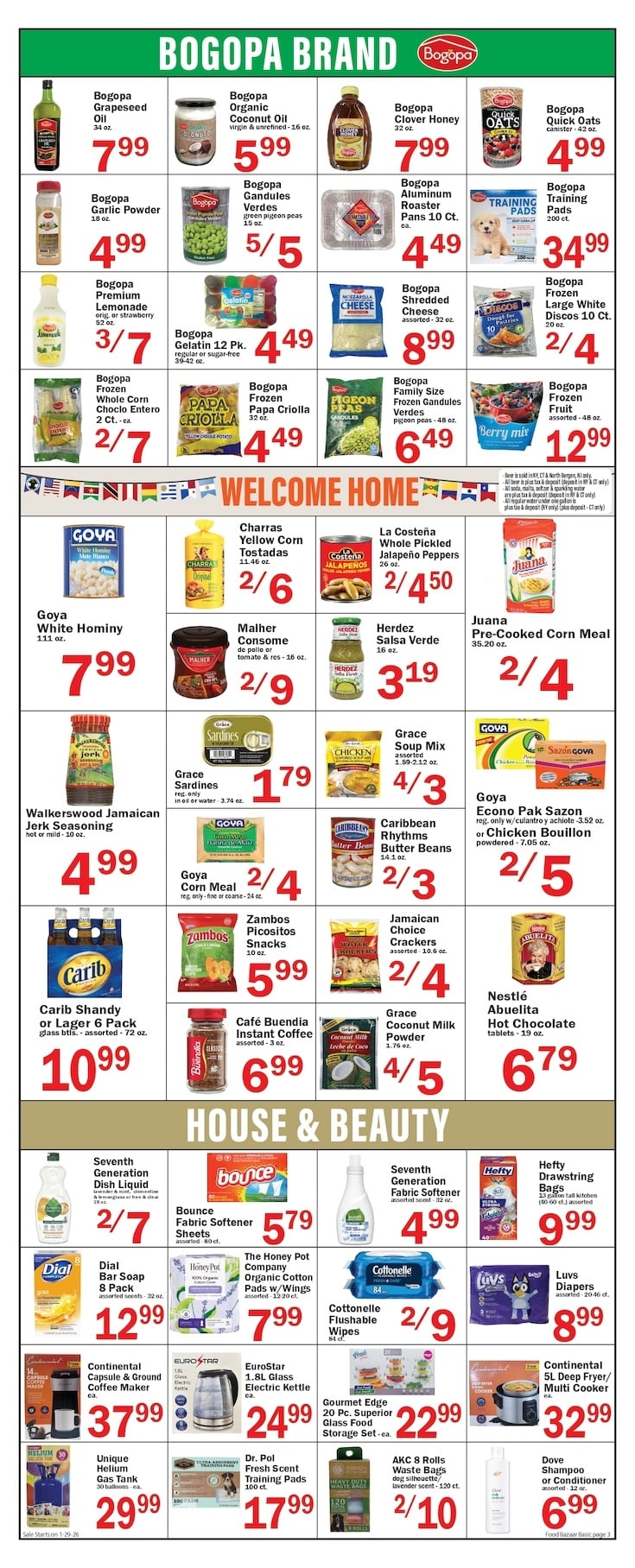 Food Bazaar Weekly Ad Jan 29 – Feb 04, 2026