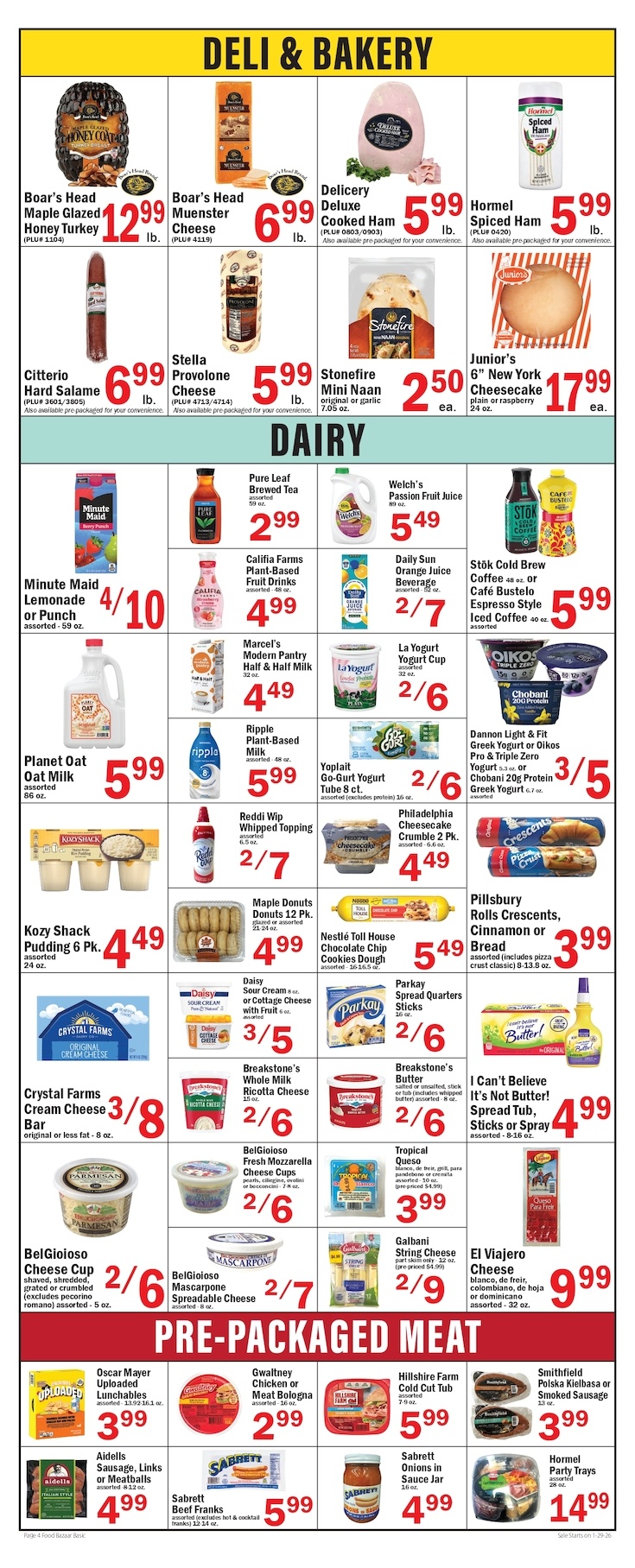 Food Bazaar Weekly Ad Jan 29 – Feb 04, 2026