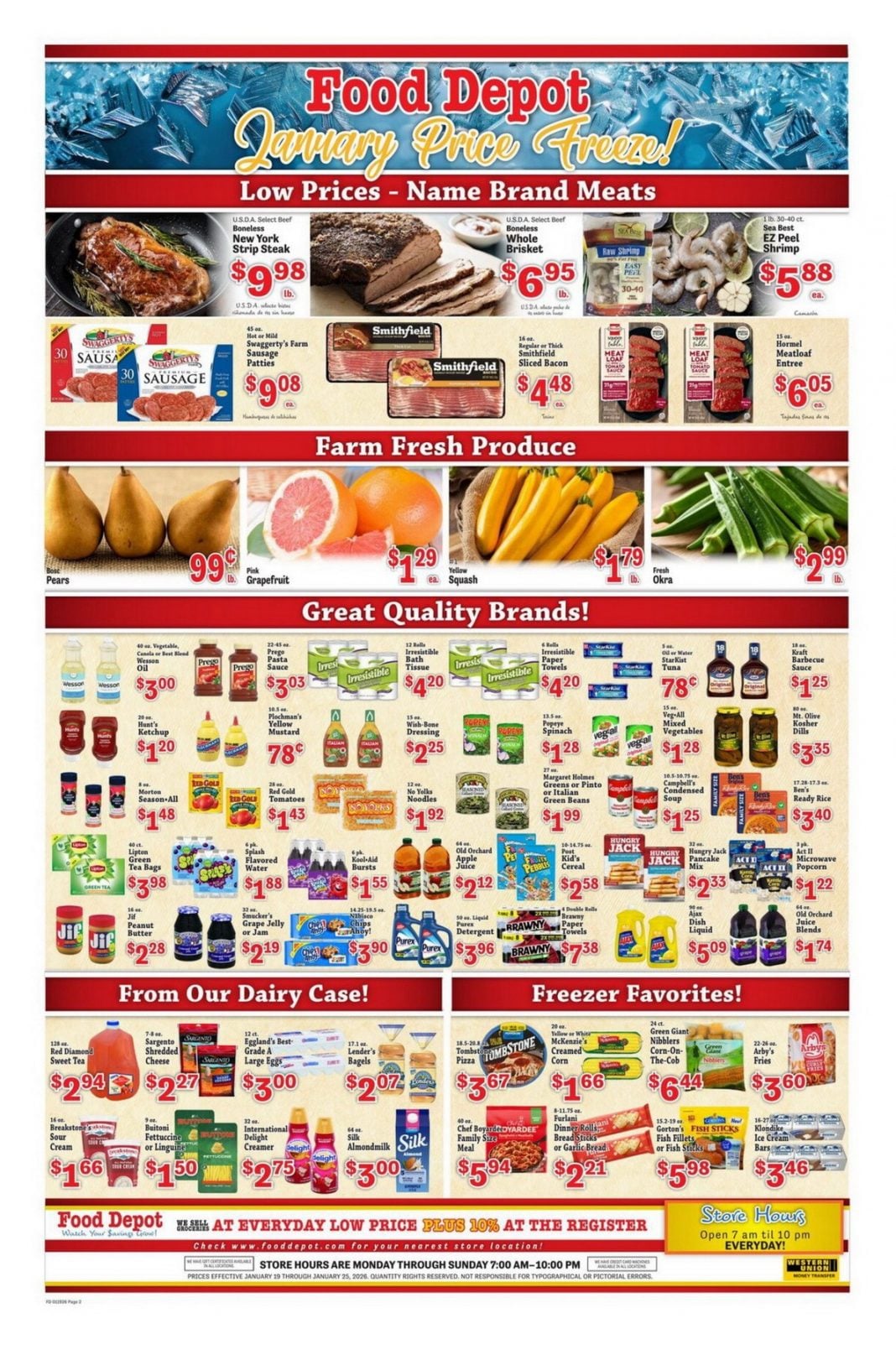 Food Depot Weekly Ad Jan 19 – Jan 25, 2026