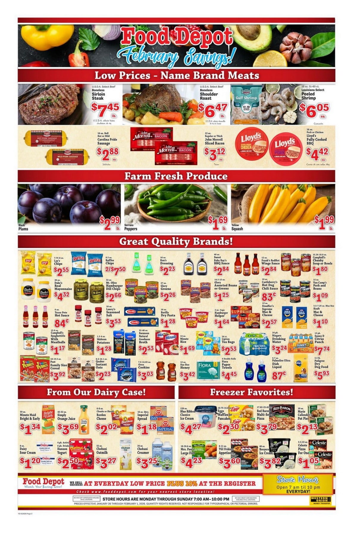 Food Depot Weekly Ad Jan 26 – Feb 01, 2026