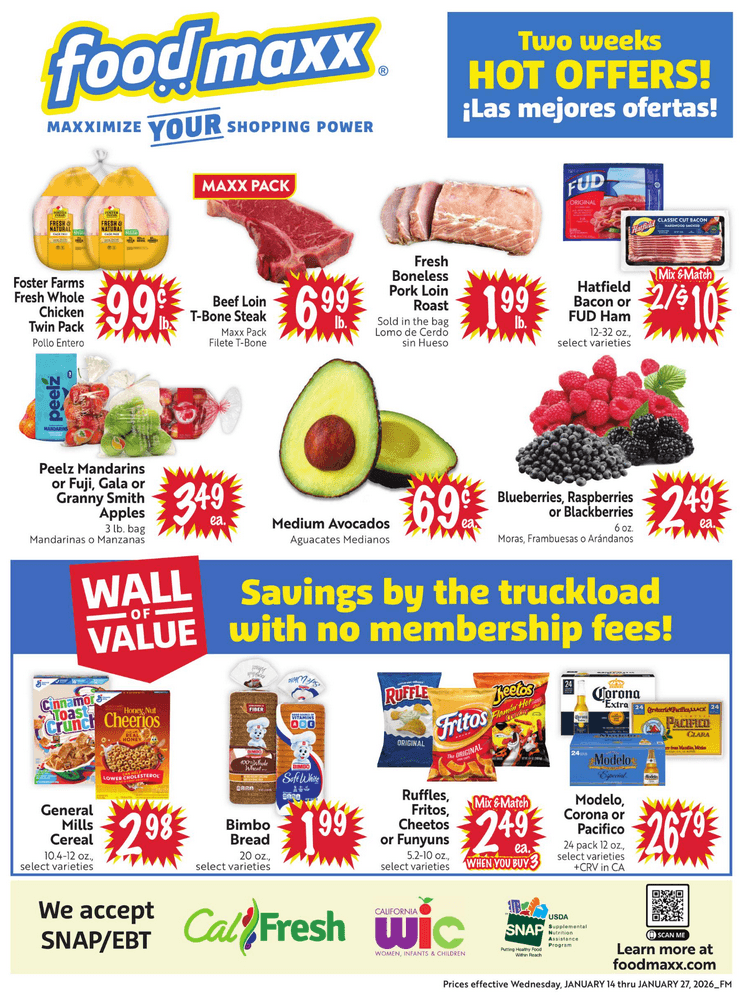 Food Maxx Weekly Ad Jan 14 – Jan 27, 2026