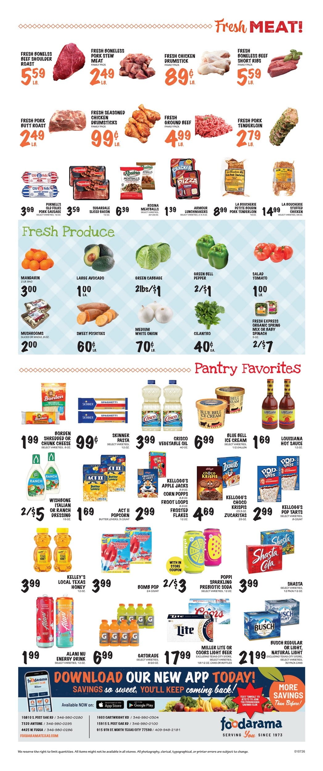 Foodarama Weekly Ad Jan 07 – Jan 13, 2026