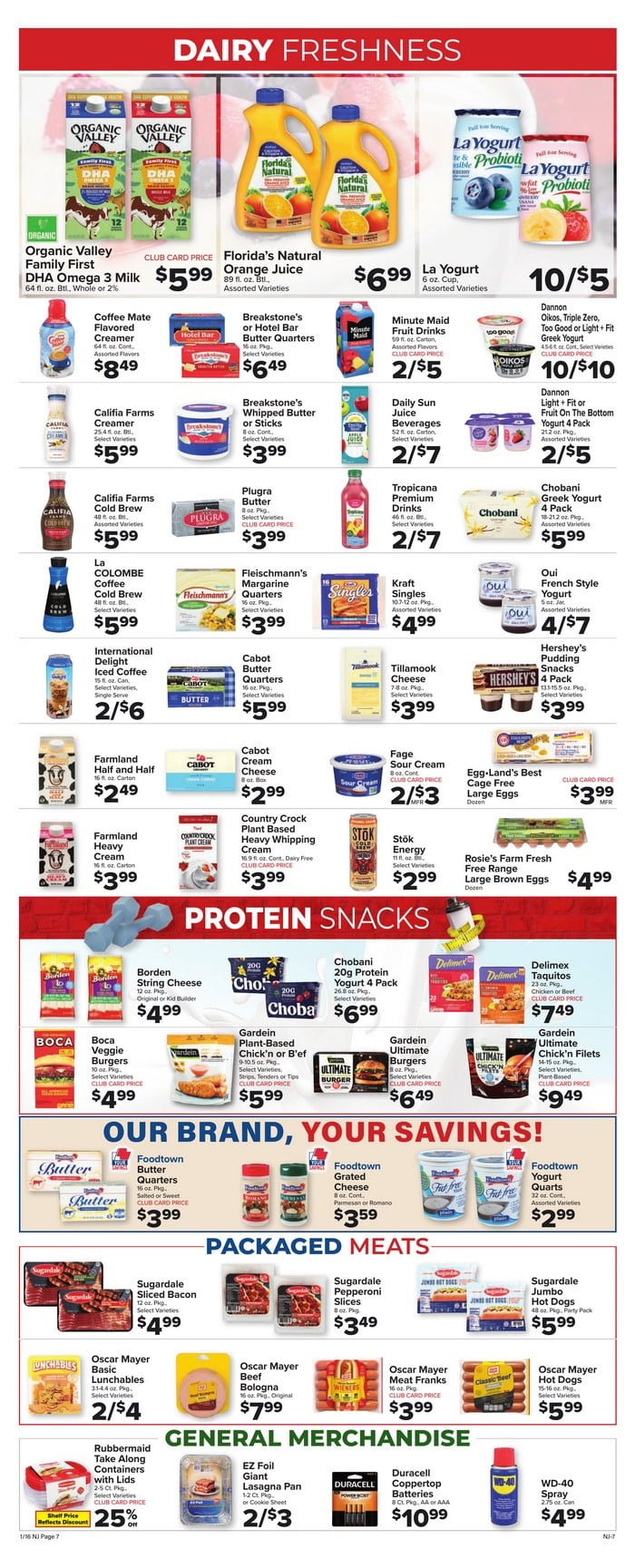 Foodtown Weekly Ad Jan 16 – Jan 22, 2026