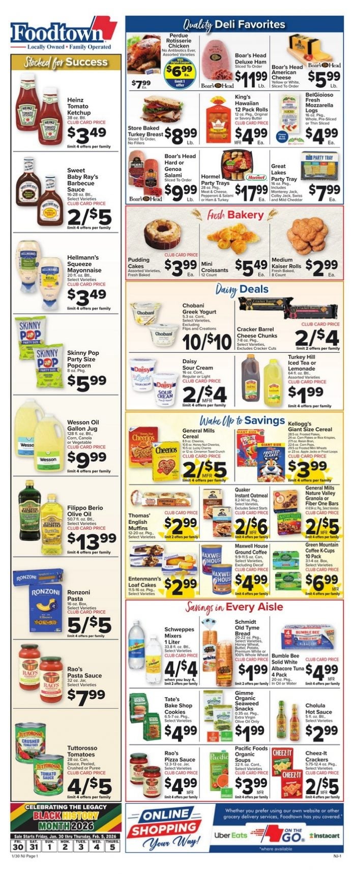 Foodtown Weekly Ad Jan 30 – Feb 05, 2026