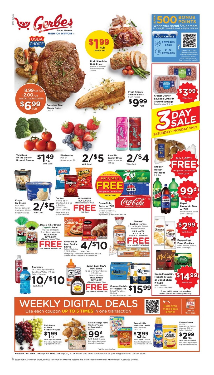 Gerbes Weekly Ad Jan 14 – Jan 20, 2026