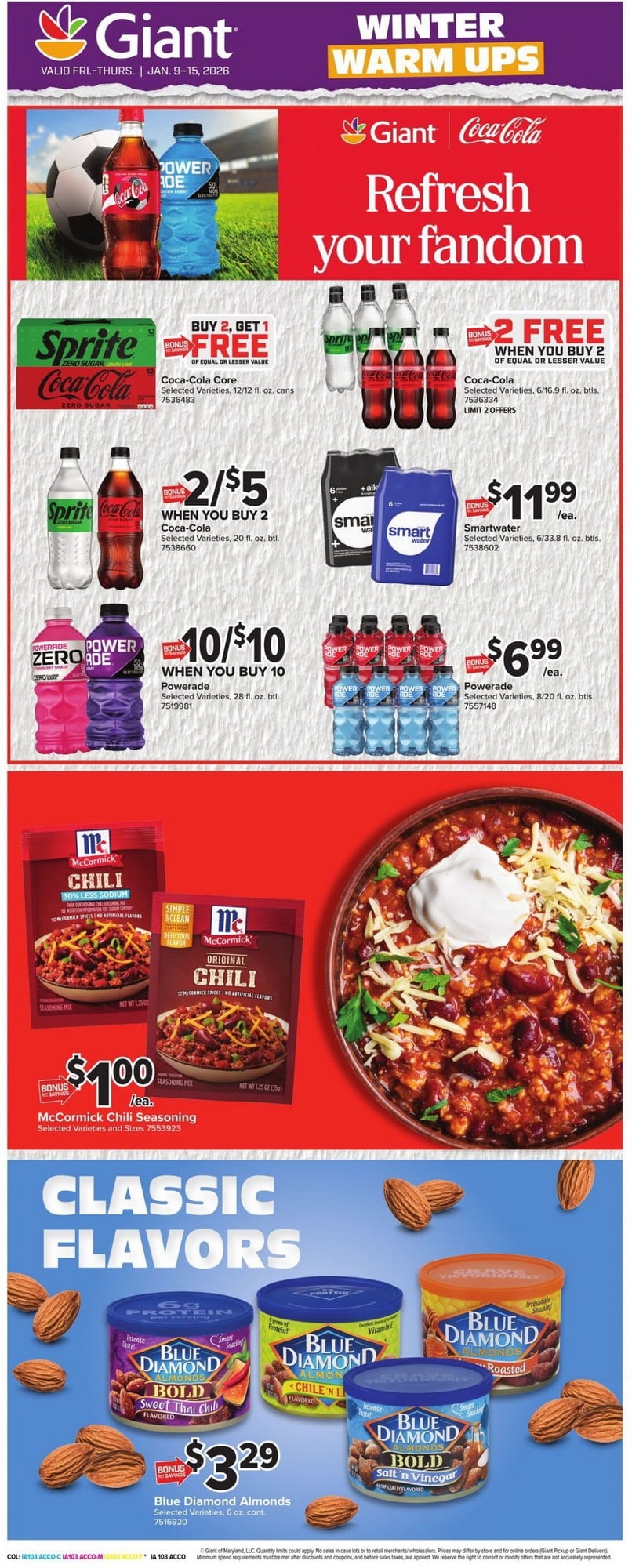 Giant Food Weekly Ad Jan 09 – Jan 15, 2026