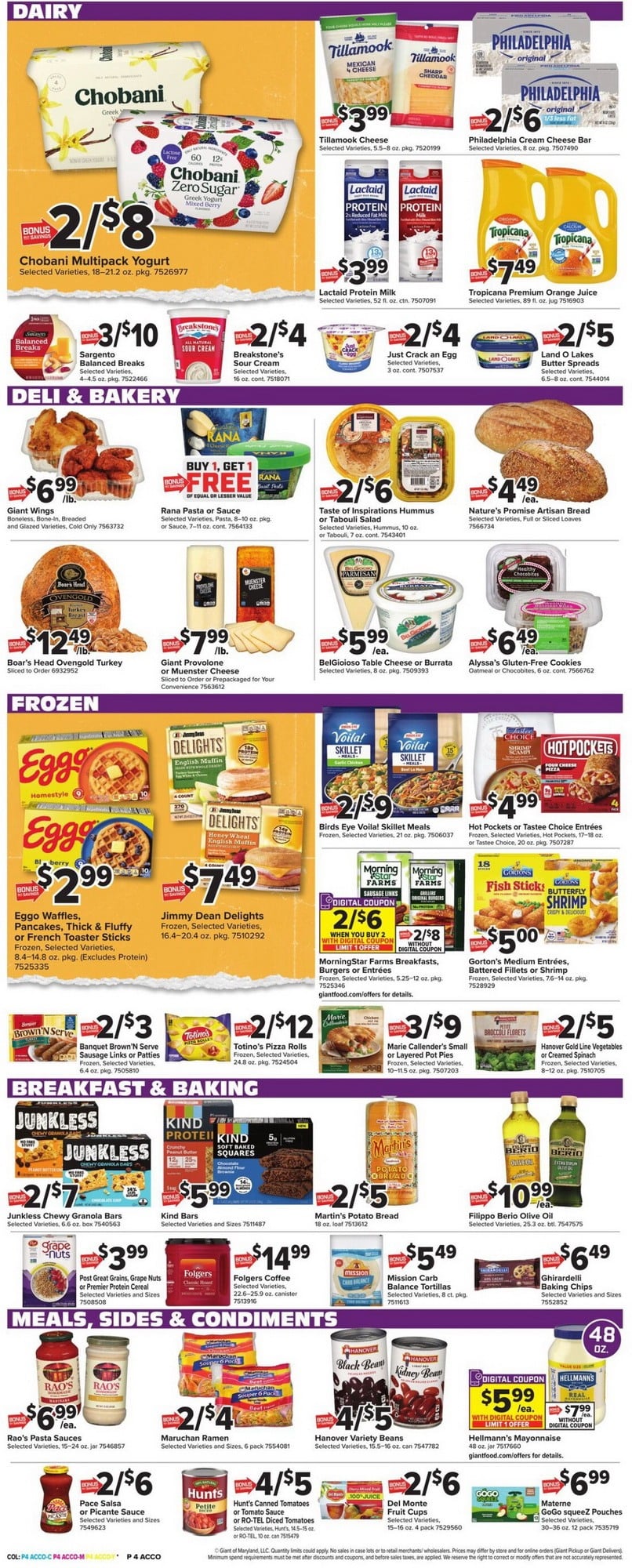 Giant Food Weekly Ad Jan 09 – Jan 15, 2026