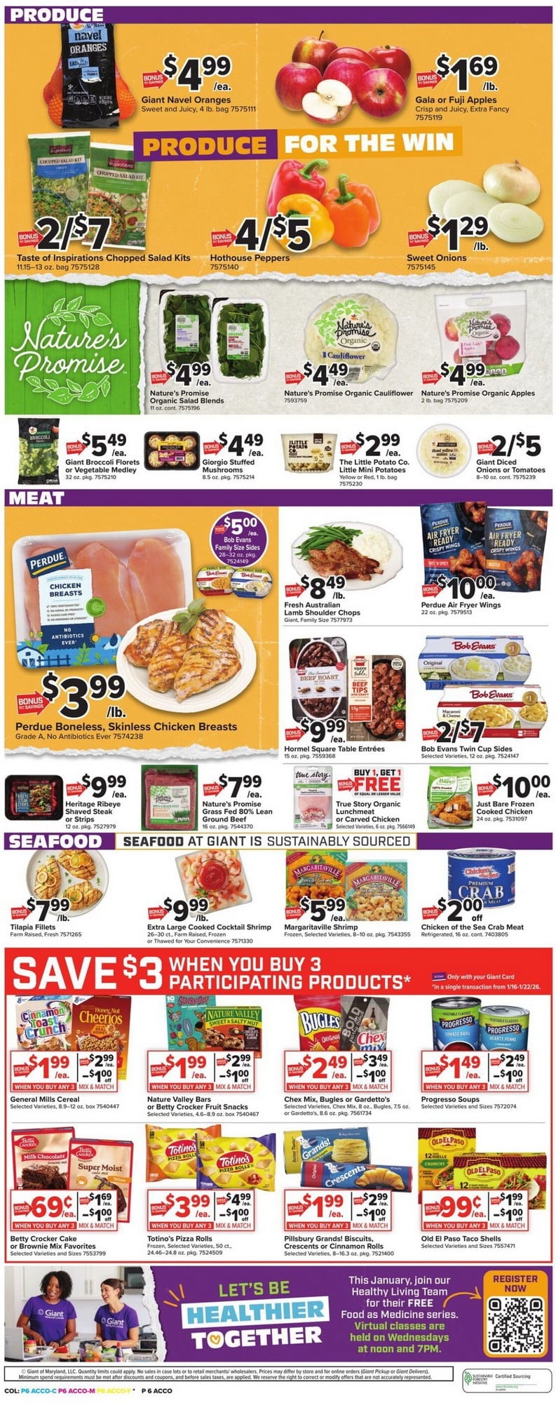 Giant Food Weekly Ad Jan 16 – Jan 22, 2026