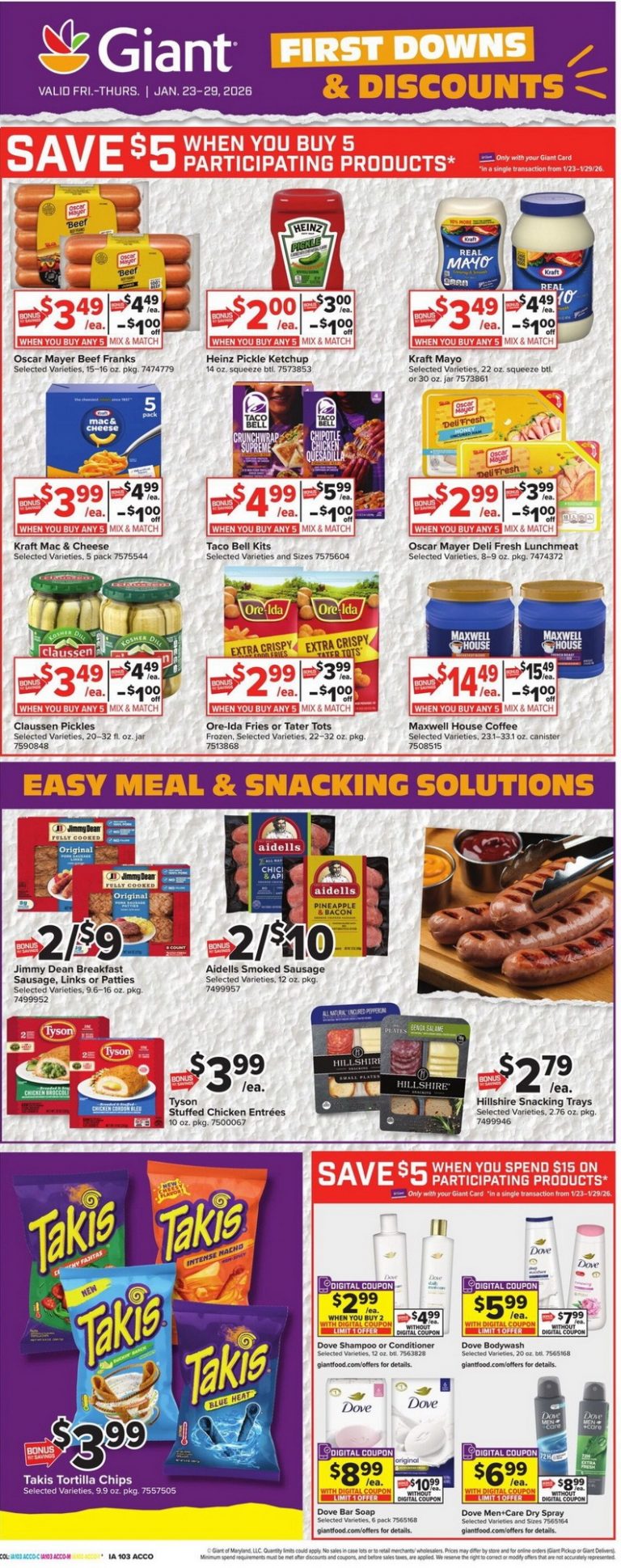 Giant Food Weekly Ad Jan 23 – Jan 29, 2026