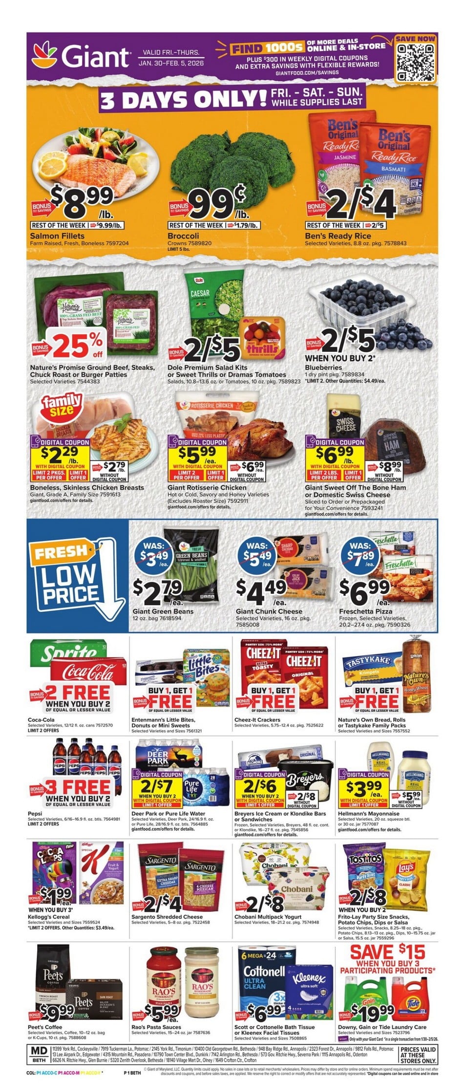 Giant Food Weekly Ad Jan 30 – Feb 05, 2026