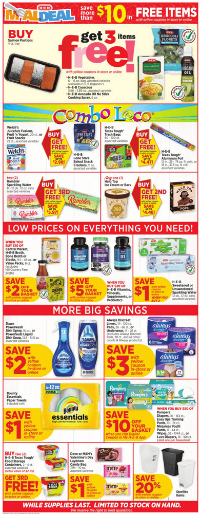 HEB Weekly Ad Jan 07 – Jan 13, 2026