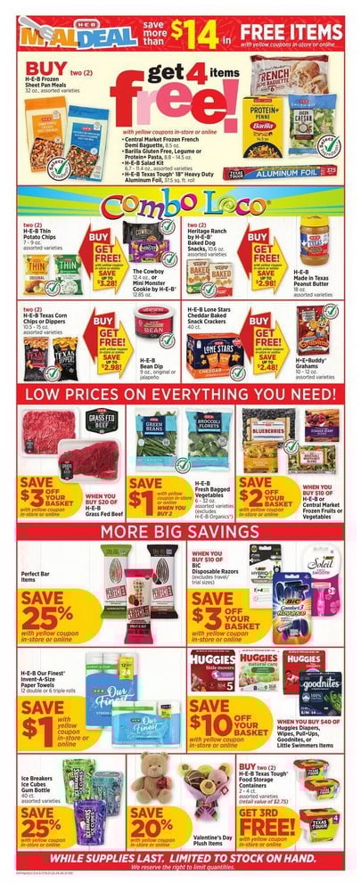 HEB Weekly Ad Jan 14 – Jan 20, 2026