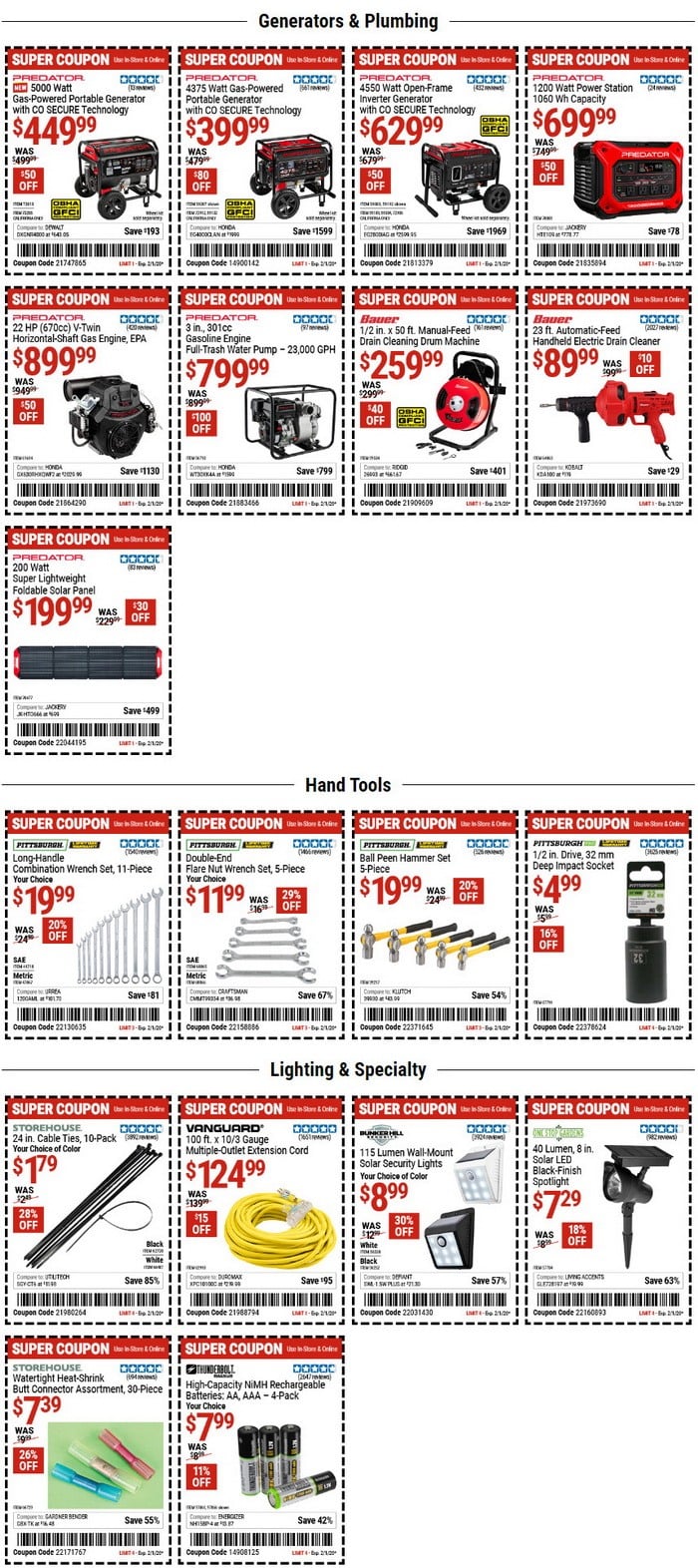 Harbor Freight Coupon Sale Jan 20 – Feb 01, 2026