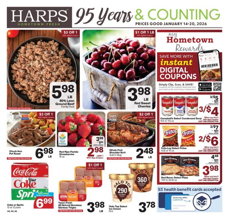 Harps Food Stores Weekly Ad Jan 14 – Jan 20, 2026