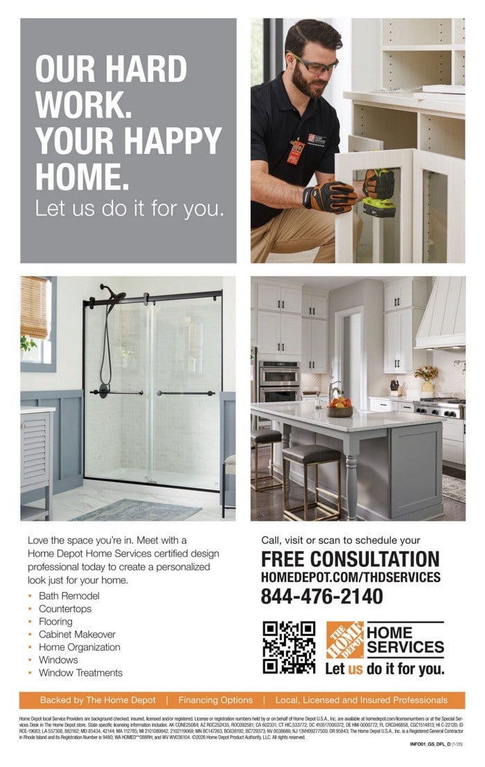 Home Depot Weekly Ad Jan 15 – Jan 22, 2026