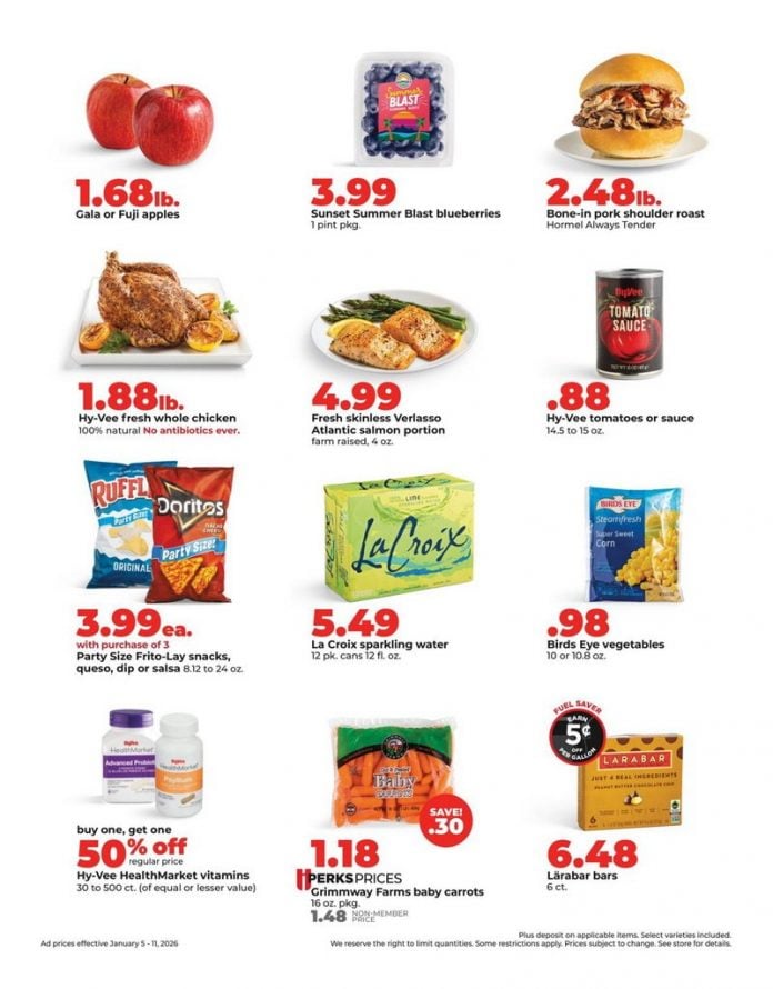 Hy-Vee Weekly Ad Jan 05 – Jan 11, 2026 (New Year Promotion Included)