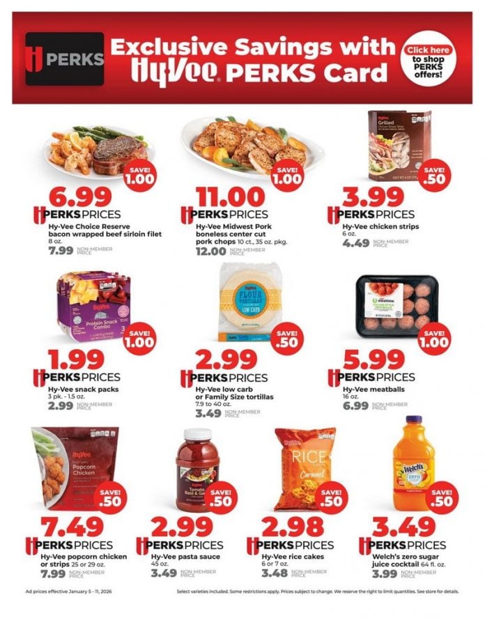 Hy-Vee Weekly Ad Jan 05 – Jan 11, 2026 (New Year Promotion Included)