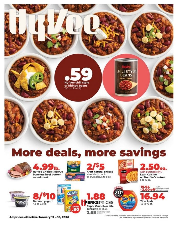Hy-Vee Weekly Ad Jan 12 – Jan 18, 2026